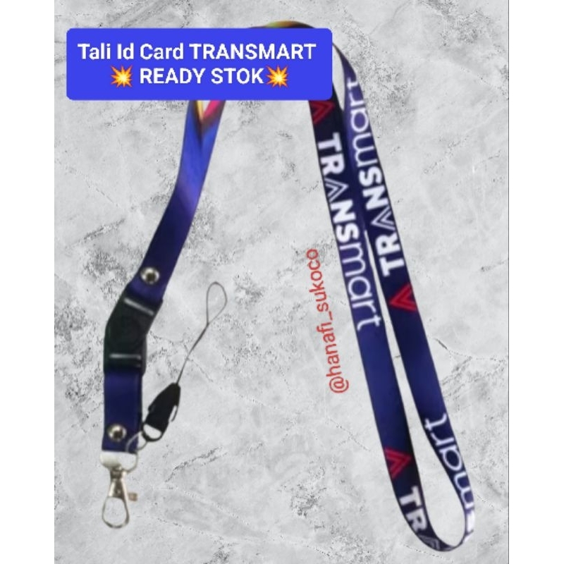 Jual TRANSMART Tali id card Transmart [READY STOK] lanyard Printing ...