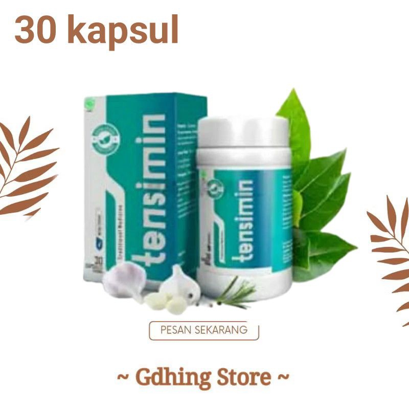 Jual Tensimin Obat Herbal Hipertensi Darah Tinggi Jantung Strok Asam ...