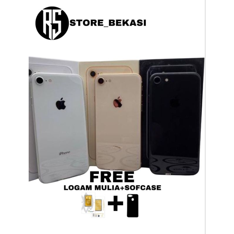 Jual Apple iPhone 8 64GB 256GB Fulset Lcd Original 100% Mulus No Recond ...
