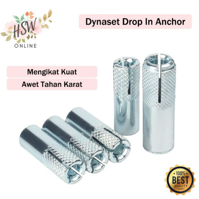 Jual Dinaset Drop In Anchor M6 M8 M10 M12 M14 M16 Dynaset Mur Dinding Ukuran M16 | Shopee Indonesia