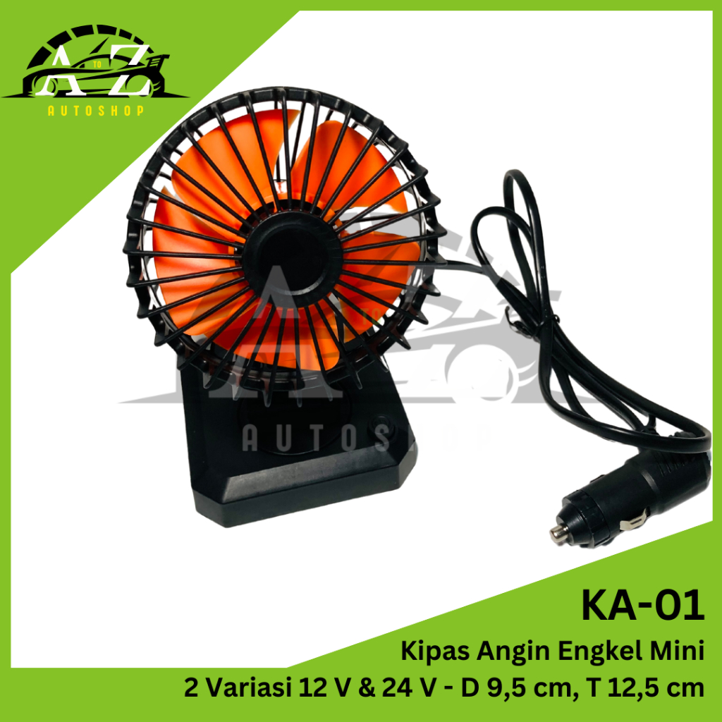 Jual KIPAS ANGIN ENGKEL MINI KIPAS MOBIL FAN VEHICLE 12 VOLT / 24 VOLT-KA01 | Shopee Indonesia