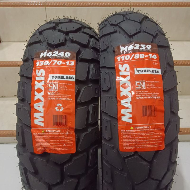 Jual BAN TUBELESS 110/80-14 & 130/70-13 MAXXIS M6239 HONDA ADV | Shopee ...