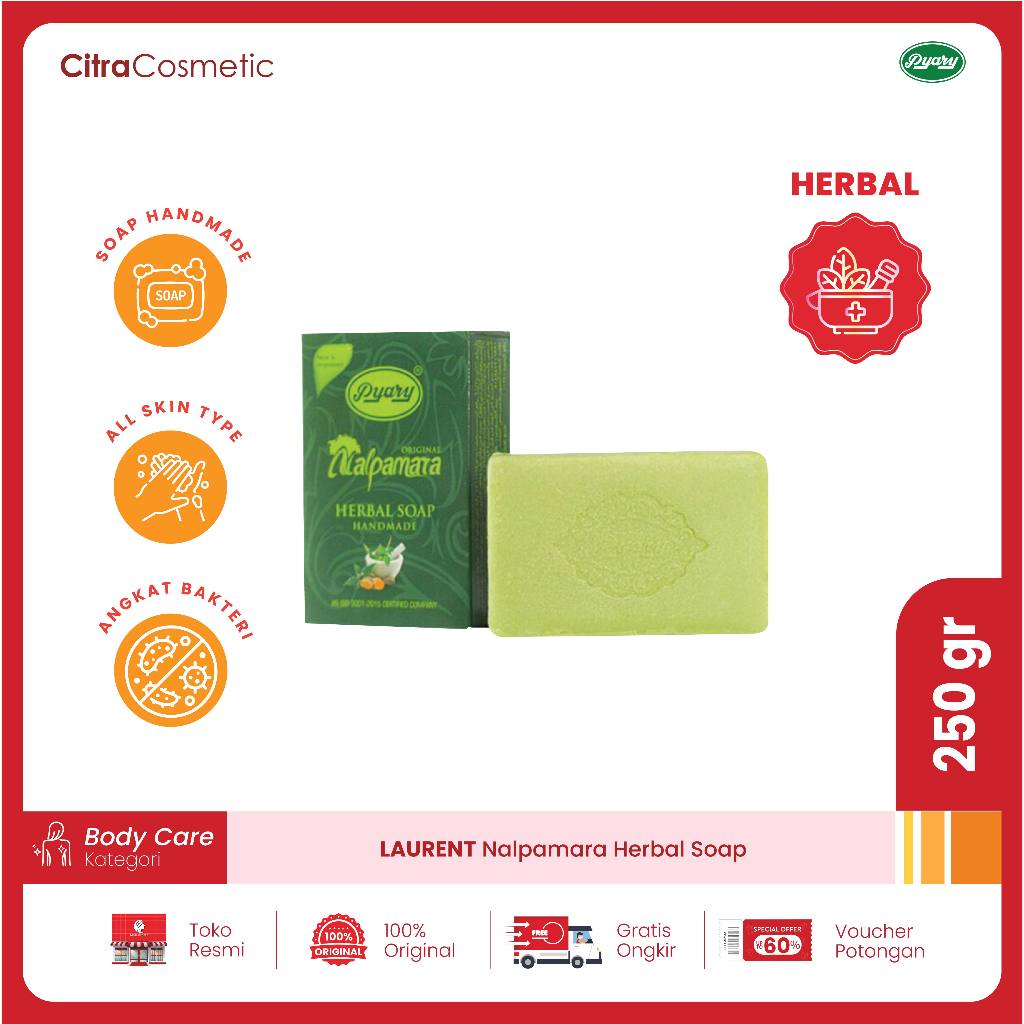 Jual Pyary Nalpamara Herbal Soap 75 Gr | Shopee Indonesia