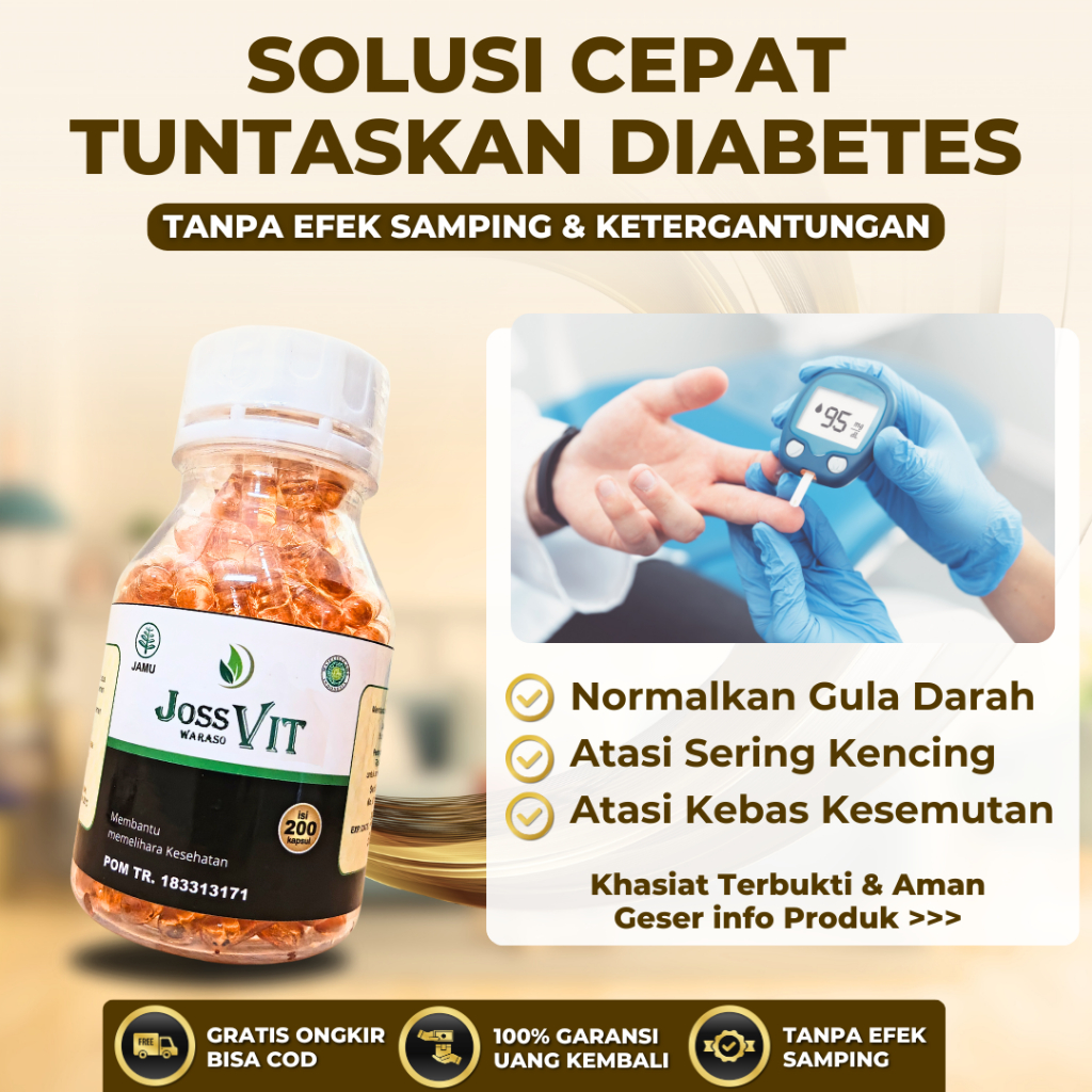 Jual Joss Vit - Obat Diabetes Turunkan Gula Darah Normal Dalam 7 Hari ...