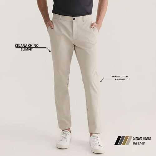 Jual Celana Panjang Pria Chino Cino Pensil Slimfit | Shopee Indonesia