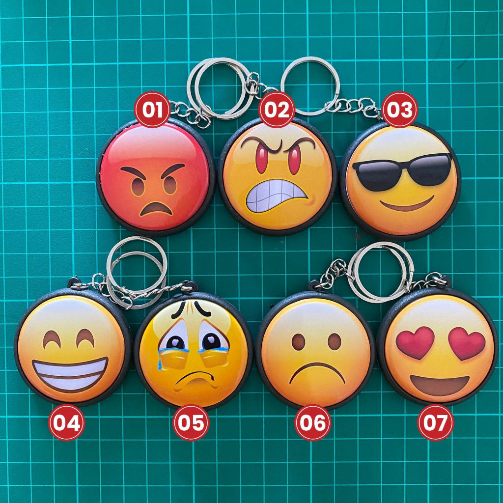 Jual GANTUNGAN PIN EMOJI/EMOTICON BOLAK BALIK (TANPA MINIMAL ORDER ...