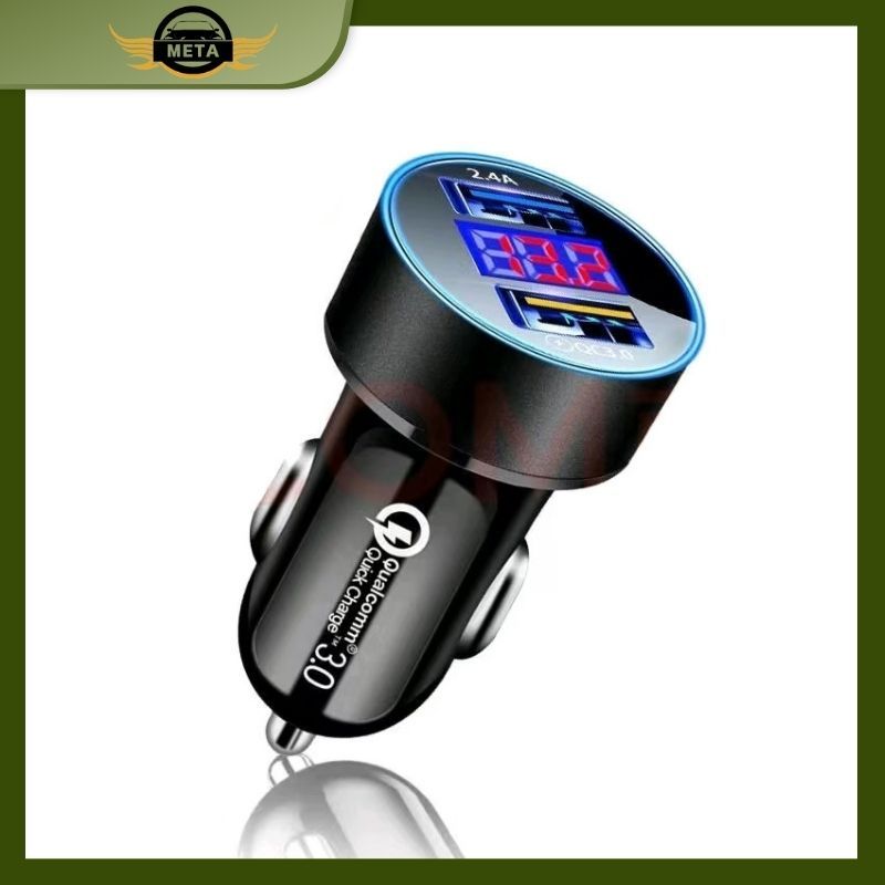 Jual Car Charger Colokan Mobil / 2 Port USB / 3.1A 12V-24V Output Car ...