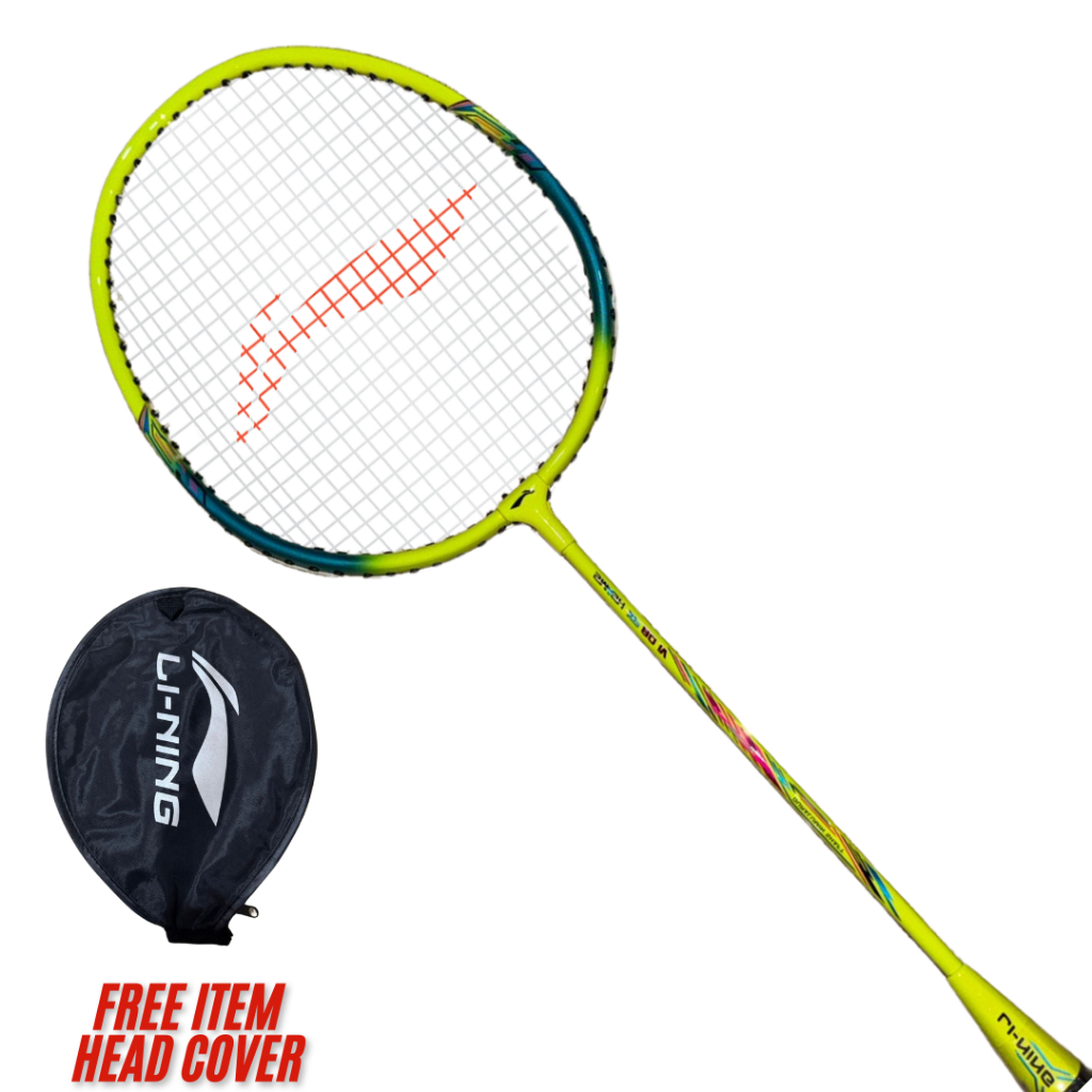 Jual Li-Ning Badminton Racket XP 80 IV AYPU169-1 Lime Green/Sky Blue ...