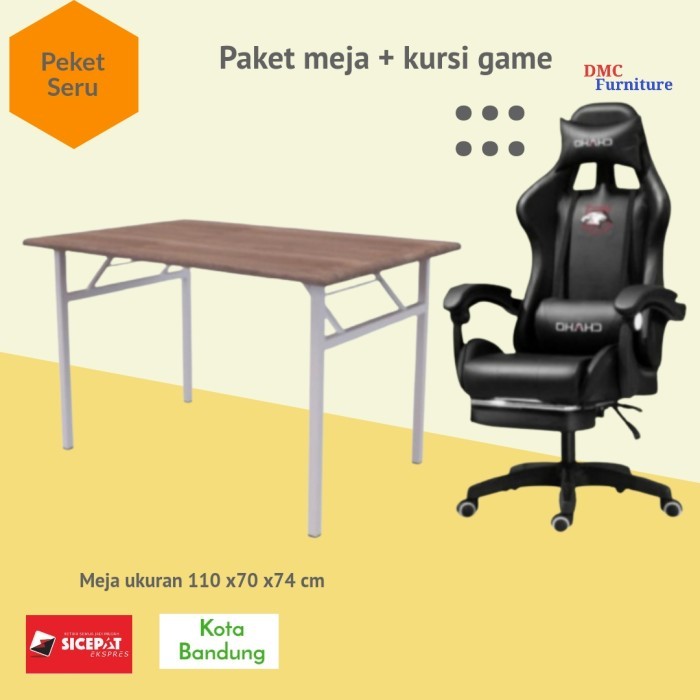 Jual meja kantor meja kerja meja tulis paket meja kursi game chaho | Shopee Indonesia