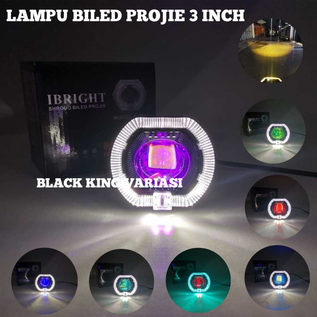 Jual Lampu Biled Ala Ala 3 Inch Universal Projie Biled Cutt Off 3 inch ...