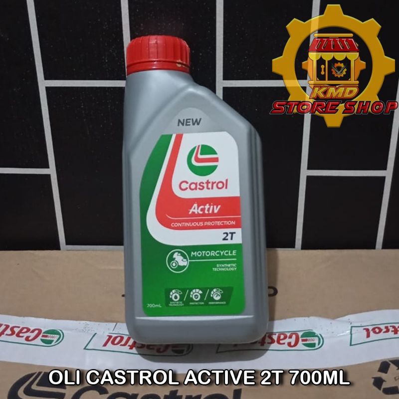Jual Oli Castrol Activ 2T | Oli Samping Castrol Activ 700ml | Shopee ...