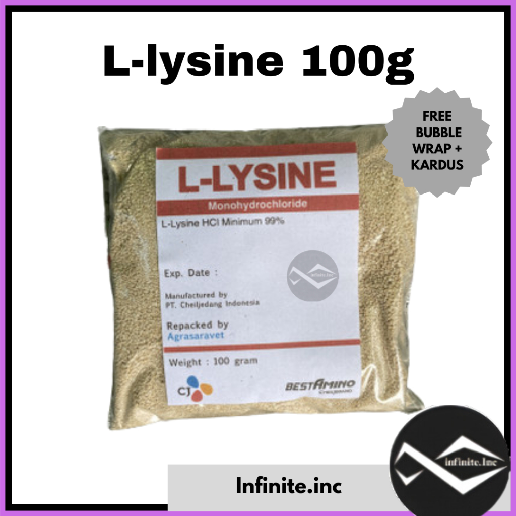 Jual L Lysine 99% CJ 100 Gram ( Lysine Lisin ASAM AMINO ) Vitamin ...
