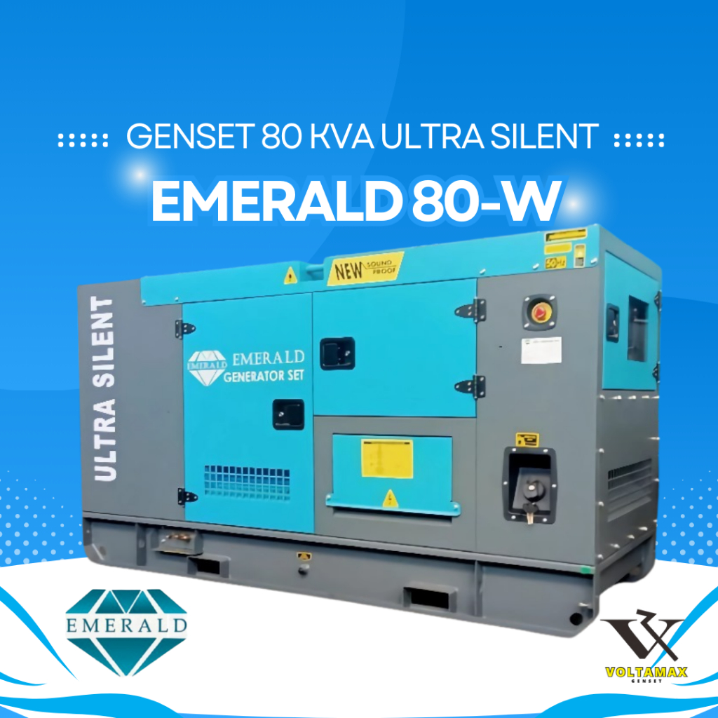 Jual Genset 80 KVA Silent Diesel Genset Sound System Genset Industri ...
