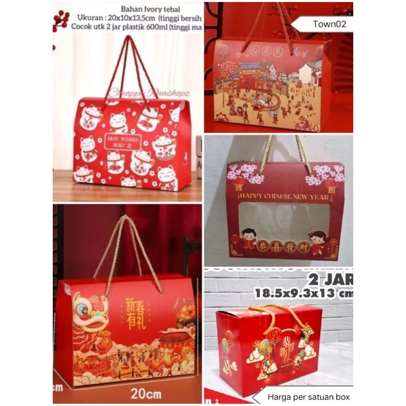 Jual Limited Edition Barongsai Box Imlek 2 Jar 600ml Box Imlek Kue ...