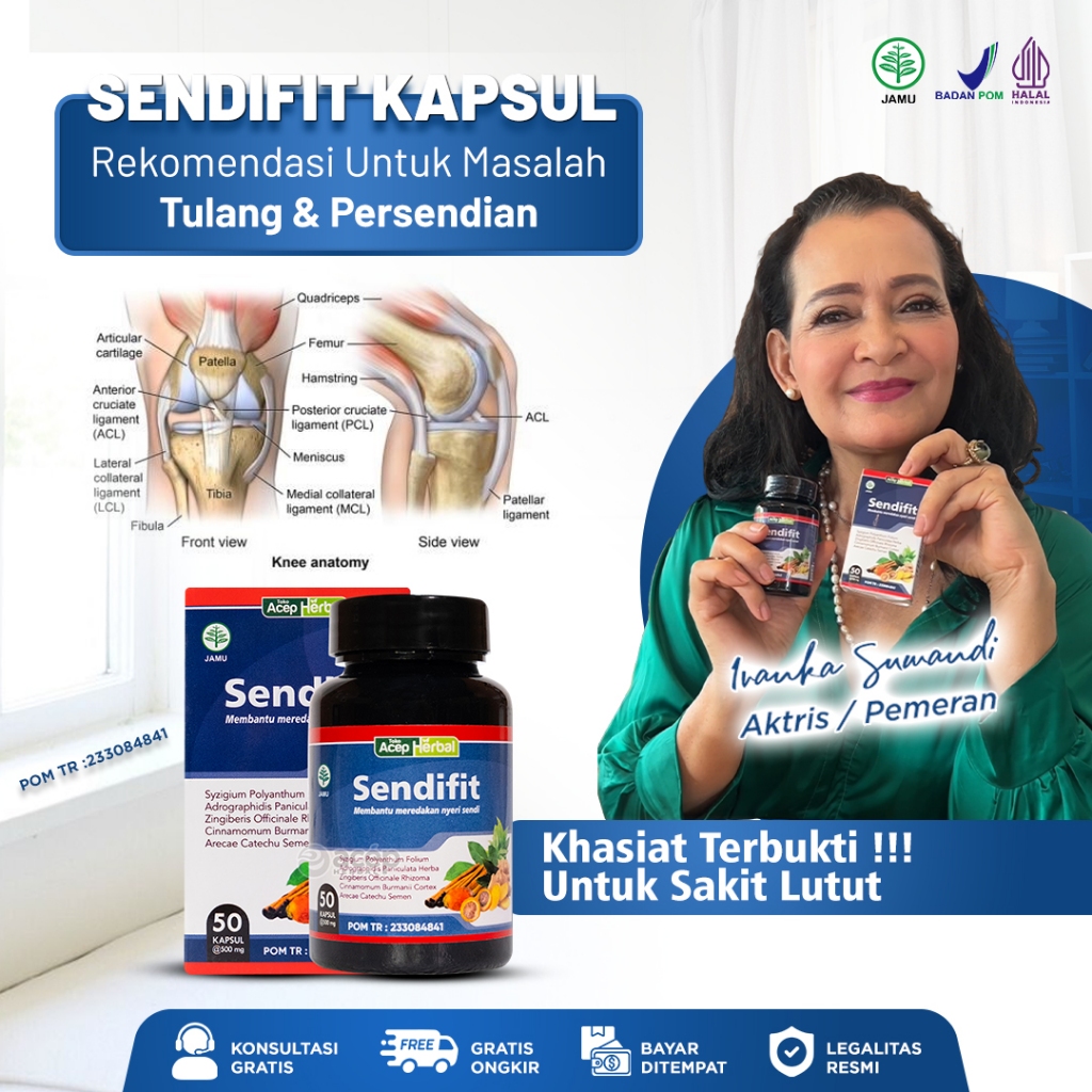 Jual Sendifit Original Obat Nyeri Sendi Persendian Sakit Lutut Nyeri ...