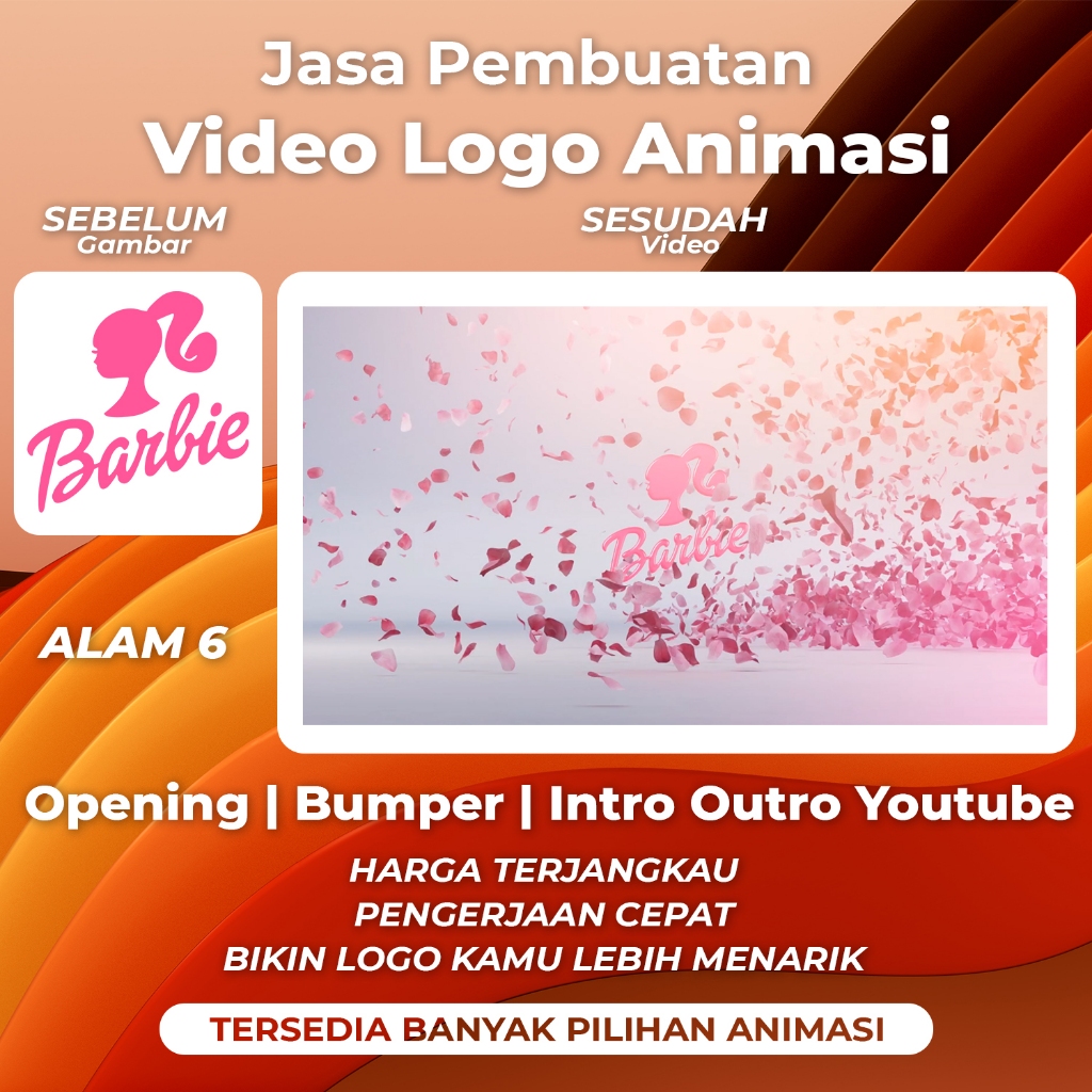 Jual Jasa pembuatan video intro / opening logo - youtube - mock up - produk digital - ALAM 6 ...