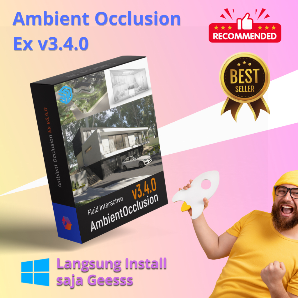 Jual plugin Fluid Interactive Ambient Occlusion Ex v3.4.0 x64 Win untuk SketchUp Permanen Full ...