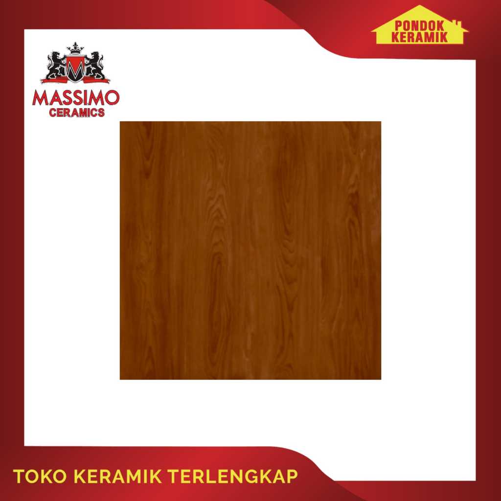 Jual Keramik Lantai Massimo 50x50 Vietnam L Brown Motif Kayu Glossy | Shopee Indonesia