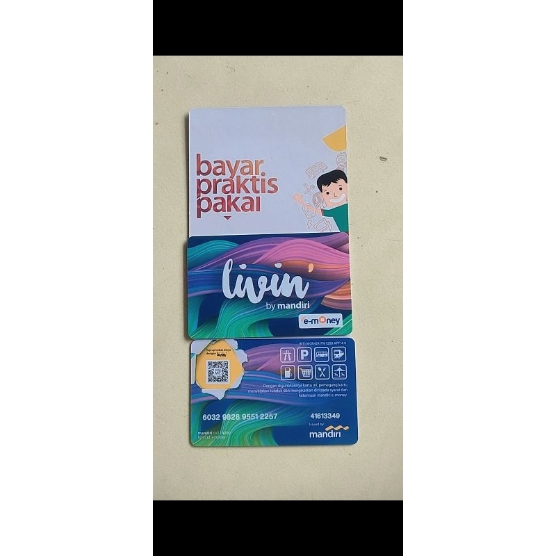 Jual kartu Emoney card Livin Mandiri (Original) | Shopee Indonesia