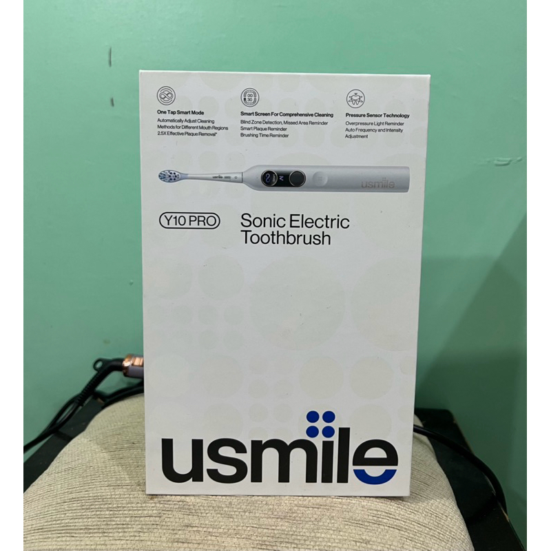 Jual USMILE Y10 PRO Sonic Electric Toothbrush (Segel ada yg robek tp blum dipakai ya) | Shopee ...