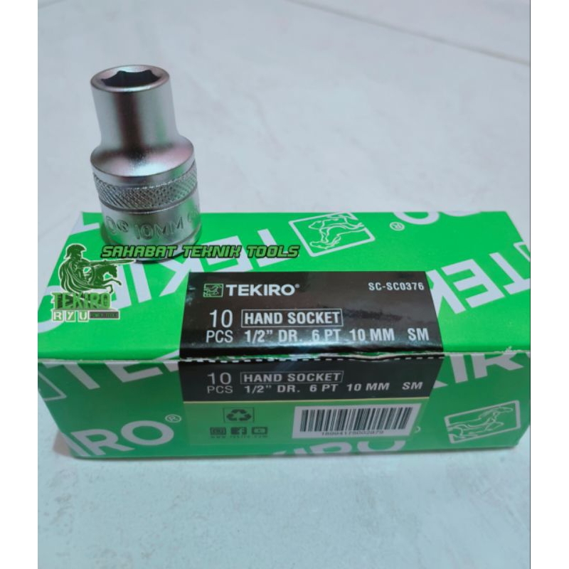 Jual Tekiro Mata Kunci Shock Ukuran 10 mm SQ 1/2" Inch Dr 6 Pt or 12 Pt | Shopee Indonesia