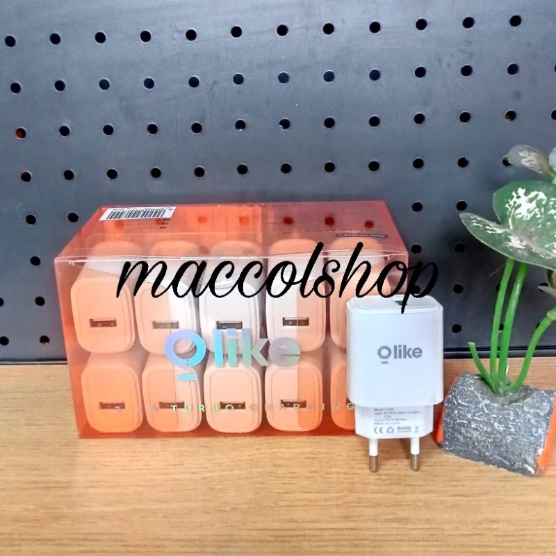 Jual adaptor kepala charger olike c109 5v/2.4A / batok charger c109 ...