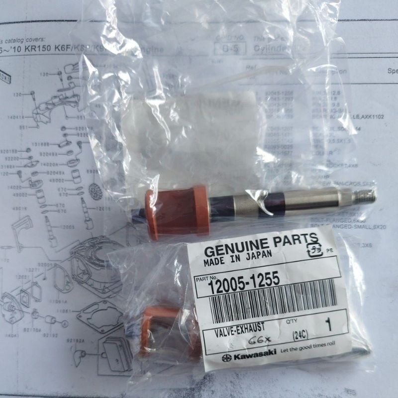 Jual tiang super kips atau Valve exhaust Kawasaki ninja R rr | Shopee ...