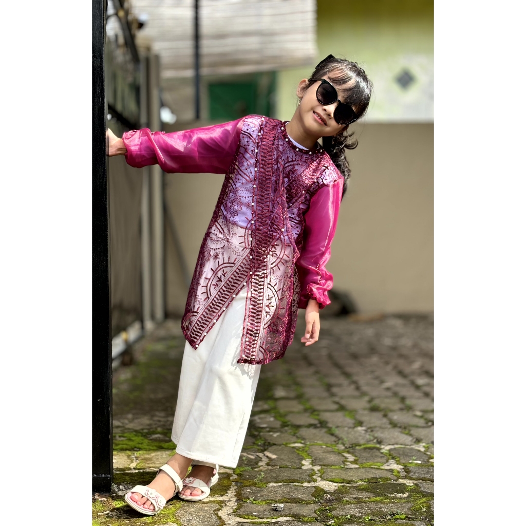 Jual Fiona Outer Brukat Anak Tanggung Perempuan 4-12 Tahun Brokat ...
