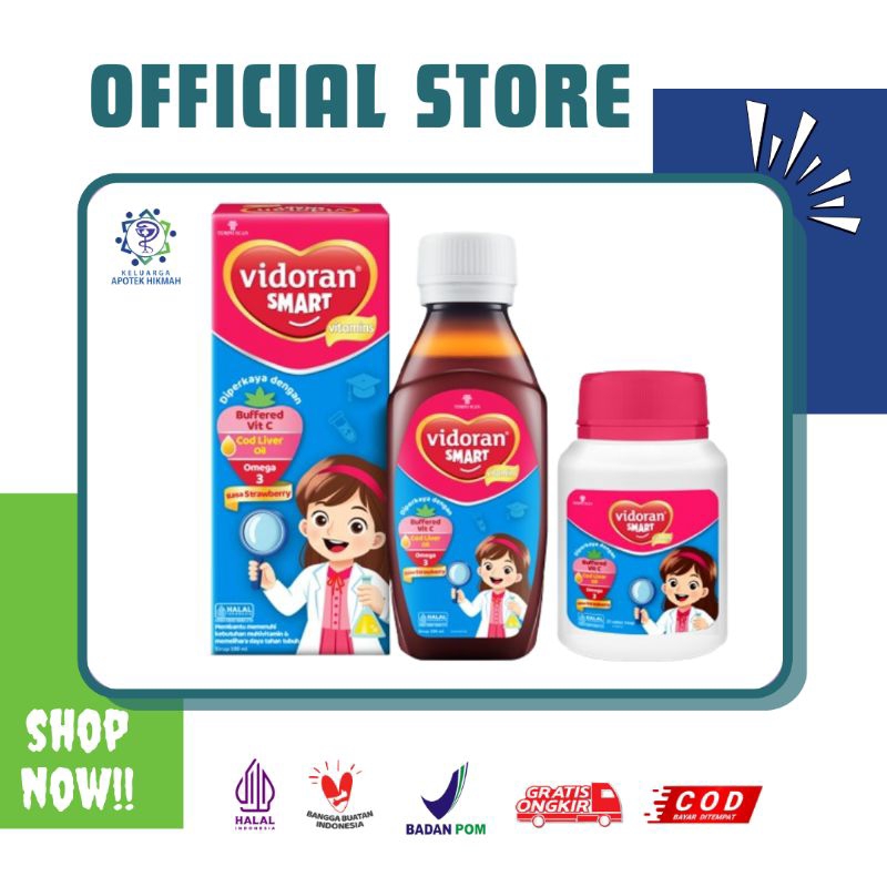 Jual Vidoran Smart Kids Syrup Kapsul Suplemen Kesehatan Anak ...
