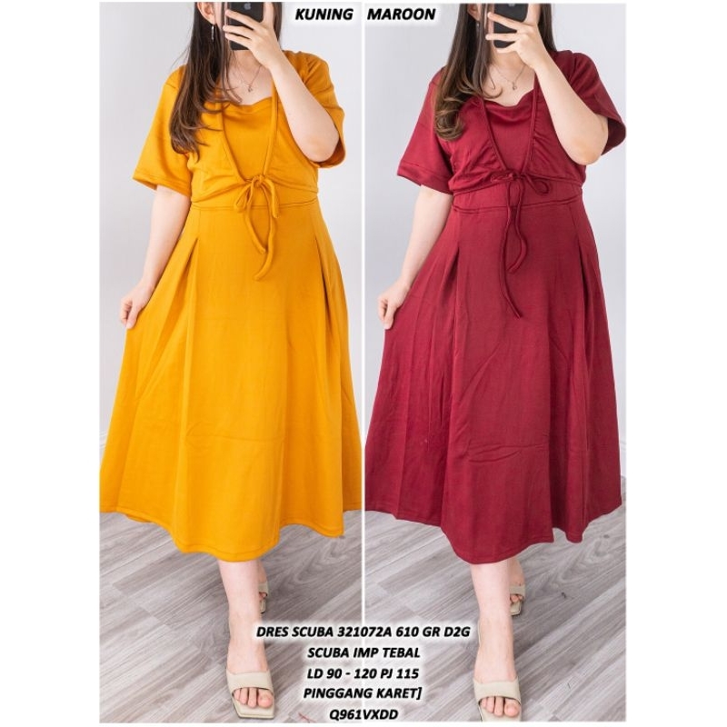 Jual 321072 Dress Scuba | Shopee Indonesia