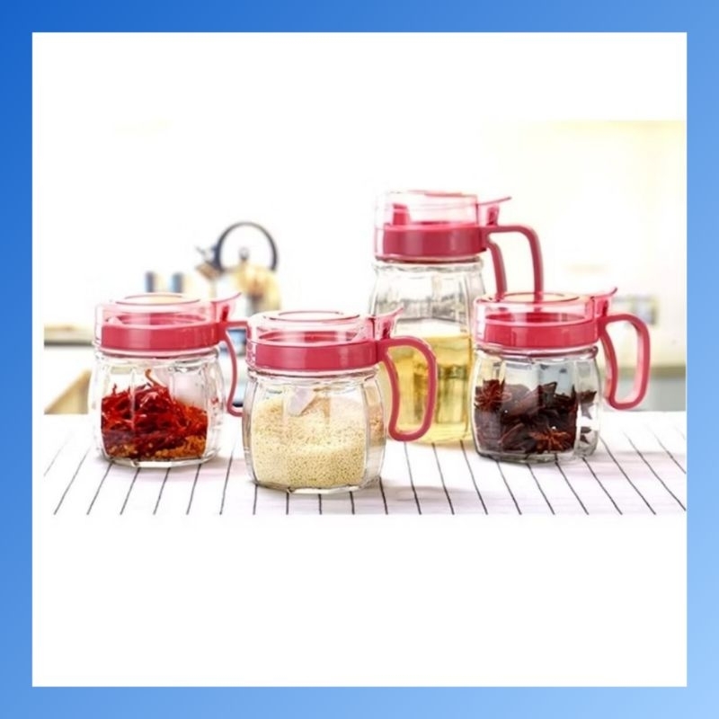 Jual BOTOL MINYAK & TEMPAT BUMBU SET ISI 4 PCS - TOPLES GARAM DAPUR ...
