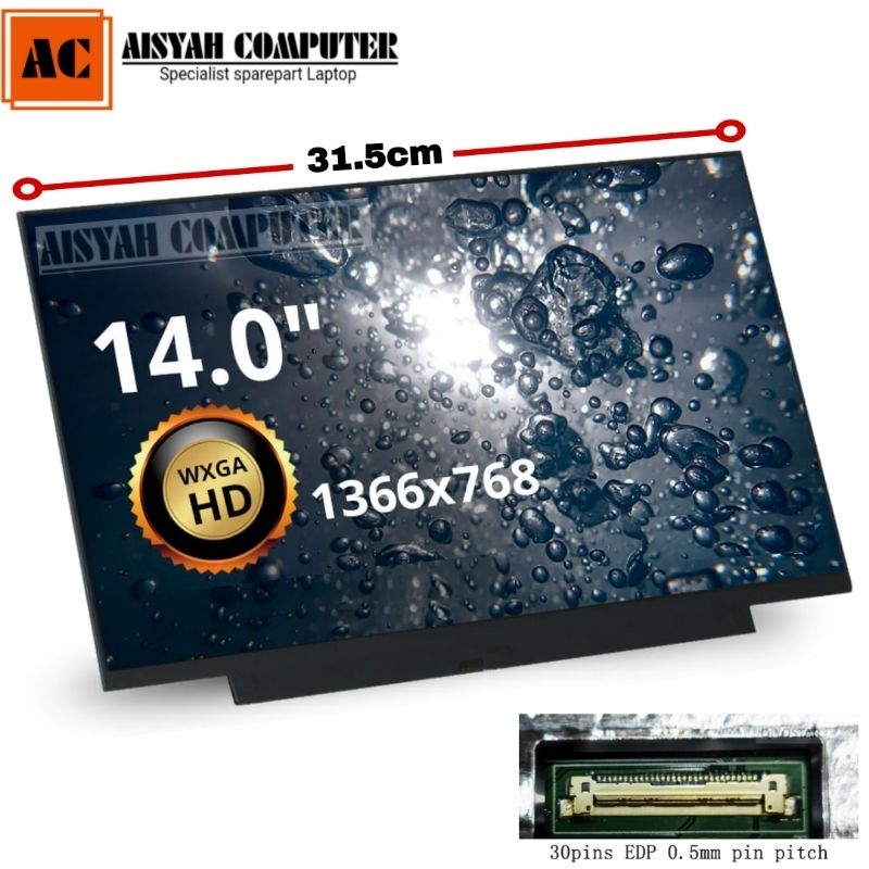 Jual Layar LCD Laptop Advan soulmate Model: 1405 - 14inc Slim No screw ...