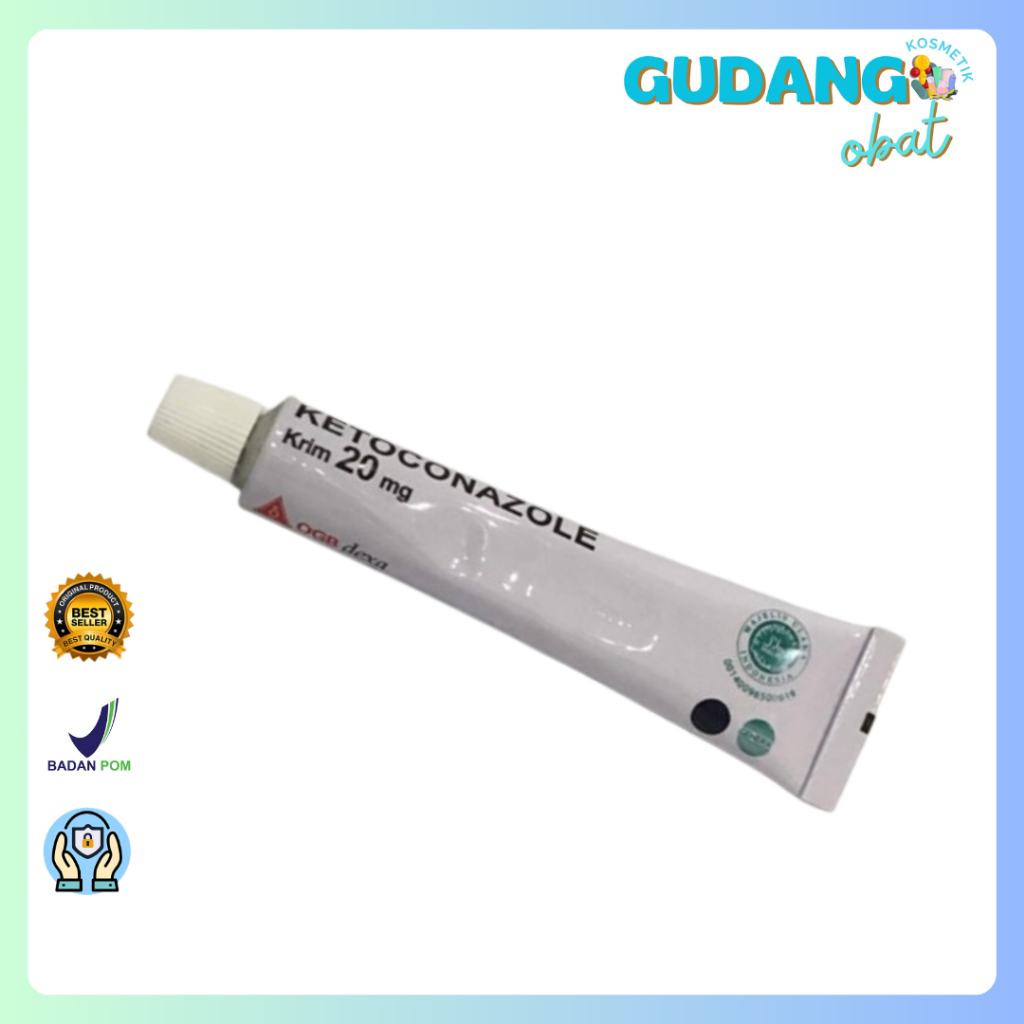Jual Ketoconazole Cream 2% 20Mg 10Gr - Salep gatal, Panu Kudis. Kurap, Kutu air, Eksim, Jamur ...