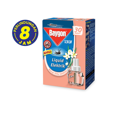 Jual Baygon Obat Nyamuk Cair Elektrik Silky Jasmine Refill 33 ml | Shopee Indonesia