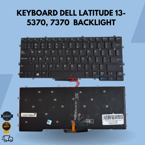 Jual KEYBOARD DELL LATITUDE 13 7370 E7370 P67G BACKLIGHT | Shopee Indonesia
