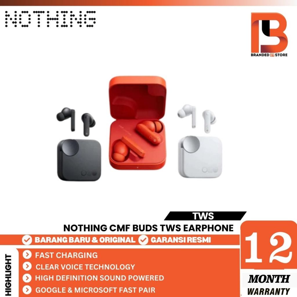Jual NOTHING CMF Buds Bluetooth TWS Earphone | Shopee Indonesia