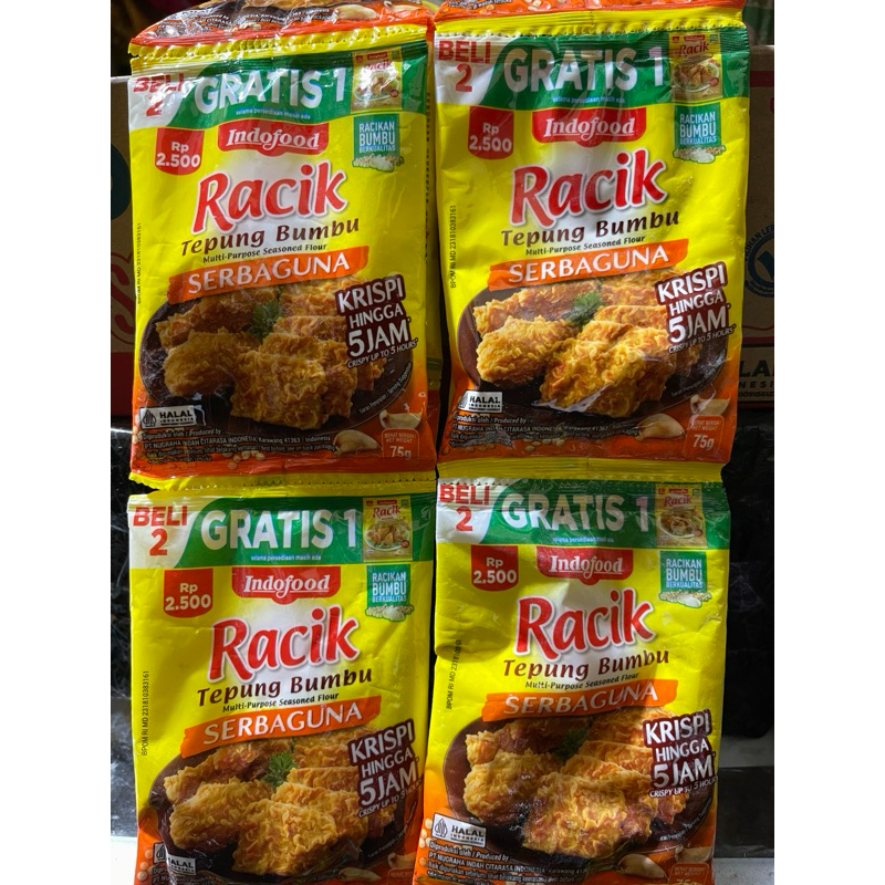 Jual RACIK INDOFOOD TEPUNG BUMBU SERBAGUNA SACHET 75GR ( 1 SACHET ...