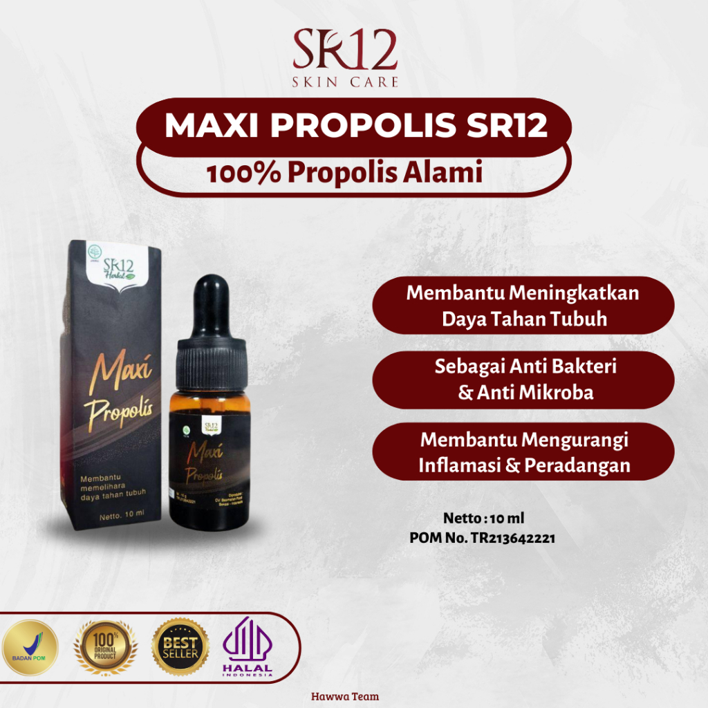 Jual MAXI PROPOLIS SR12 / MENJAGA DAYA TAHAN TUBUH / MENURUNKAN GLUKOSA DARAH,, / SEBAGAI ANTI ...
