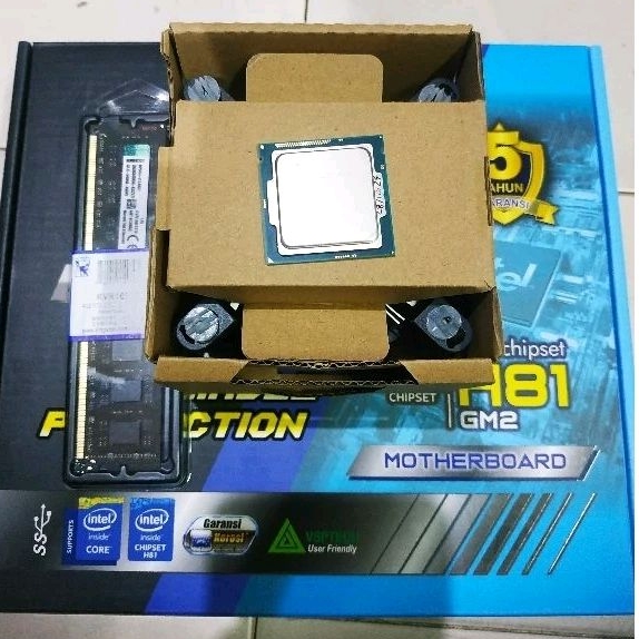 Jual PAKET CORE I3 GEN 4 SIAP RAKIT MOBO H81 CORE I3 4160 + RAM + SSD ...