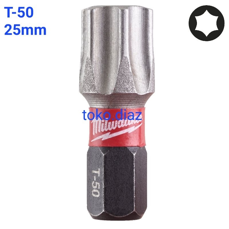 Jual Mata obeng Milwaukee T50 / panjang 25mm | Shopee Indonesia