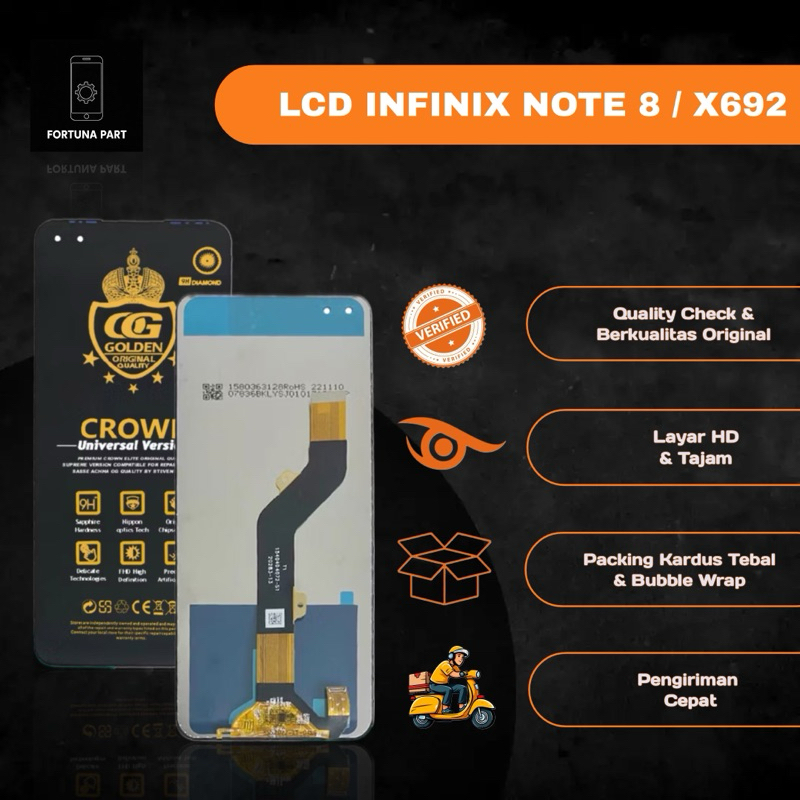 Jual LCD TOUCHSCREEN INFINIX NOTE 8 / X692 FULLSET COMPLETE | Shopee ...