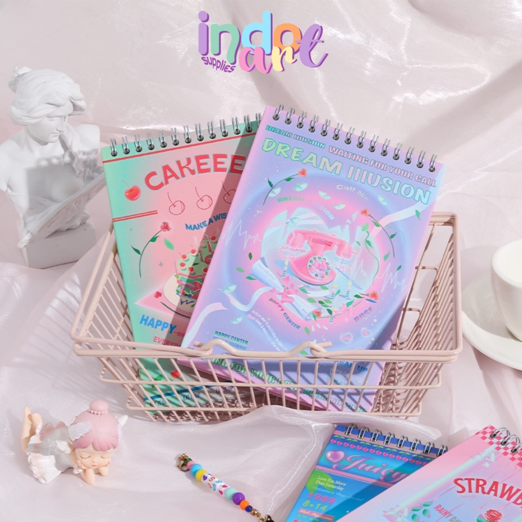 Jual (IAS) Meet You Notebook Buku Catatan Diary Weekly Planner Ring ...