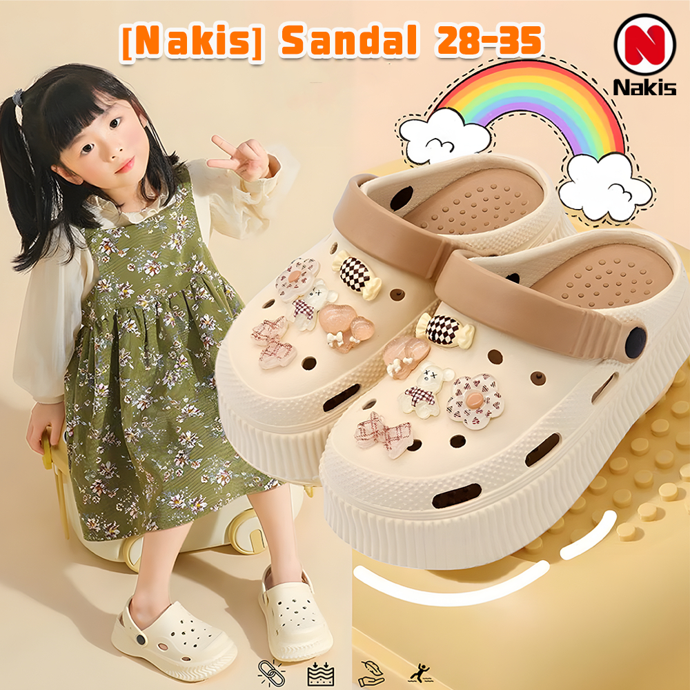 Jual NAKIS Sandal Anak Perempuan Sandal Kodok Baim Fuji Anak Bahan EVA ...