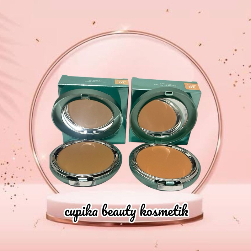 Jual ou} WARDAH exclusive creamy foundation 10 gr - foundation padat ...