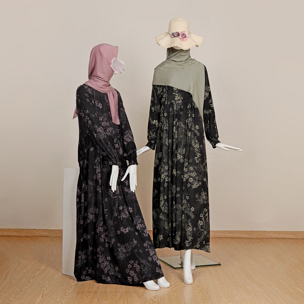 Jual Le Khari Sora Gamis Rayon Viscose Gamis Busui Gamis Homedress Size S - XL | Shopee Indonesia