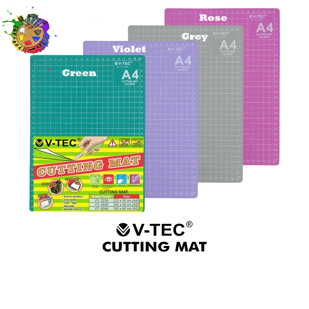 Jual BN - V-Tec Cutting Mat A4 VT-2230/3mm Alas Potong Cutter Original | Shopee Indonesia