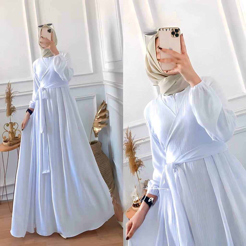 Jual Gamis CRINKLE PREMIUM ALETA MAXY DRESS model baru 2024 gamis ...