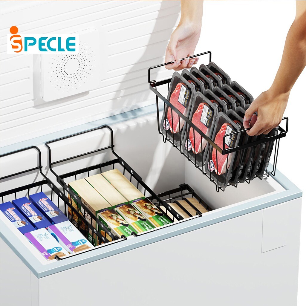 Jual ISPECLE 4PCS Rak Organizer Keranjang Freezer Dada yang Untuk 140L ...