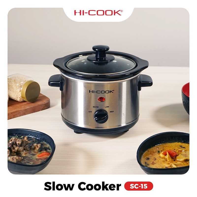 Jual Hi Cook Slow Cooker SC 15 Pemasak Lambat Baby Safe 1.5 Liter Low ...