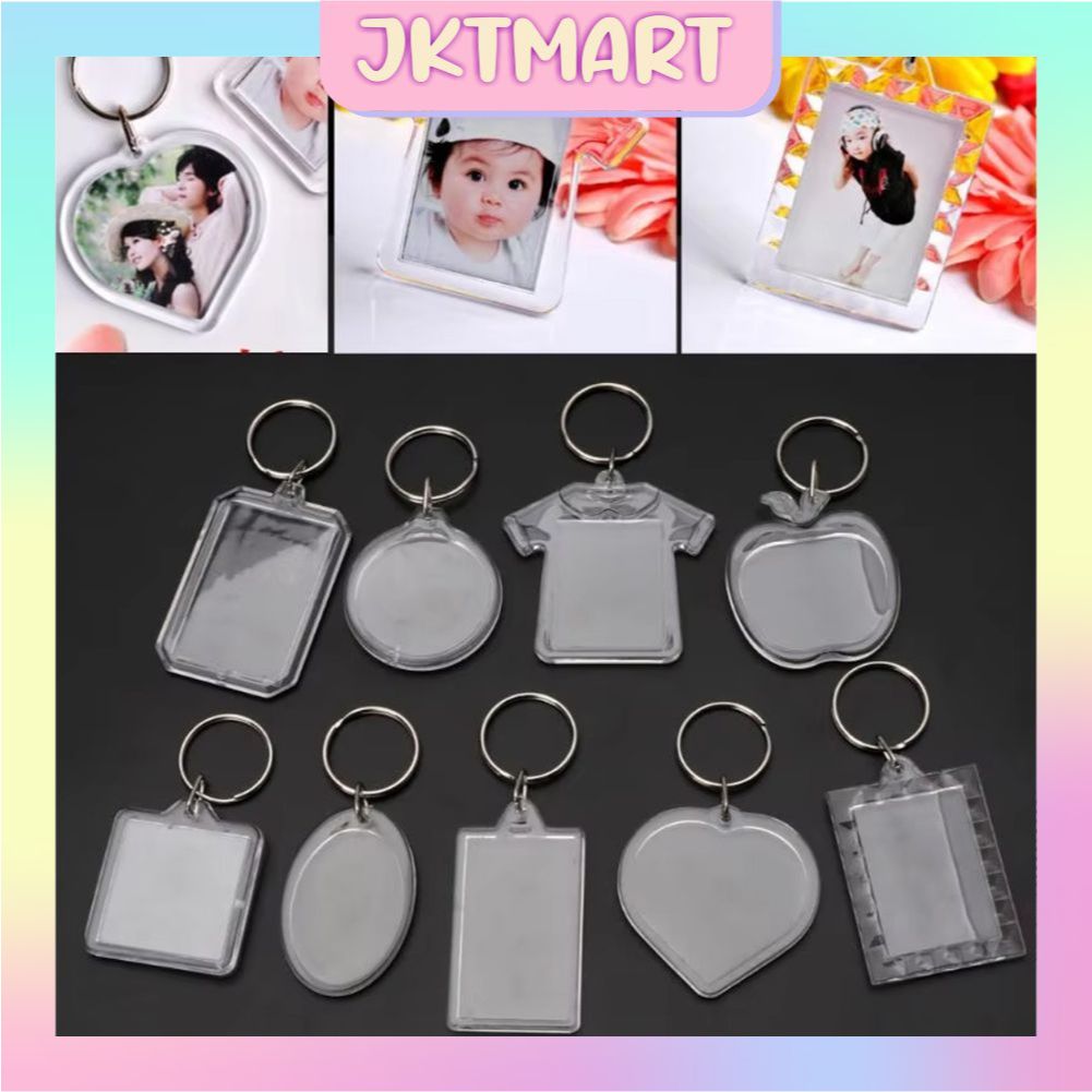 Jual ⭐ JKTMART ⭐Gantungan Kunci Ganci Akrilik Insert Paper Photo ...